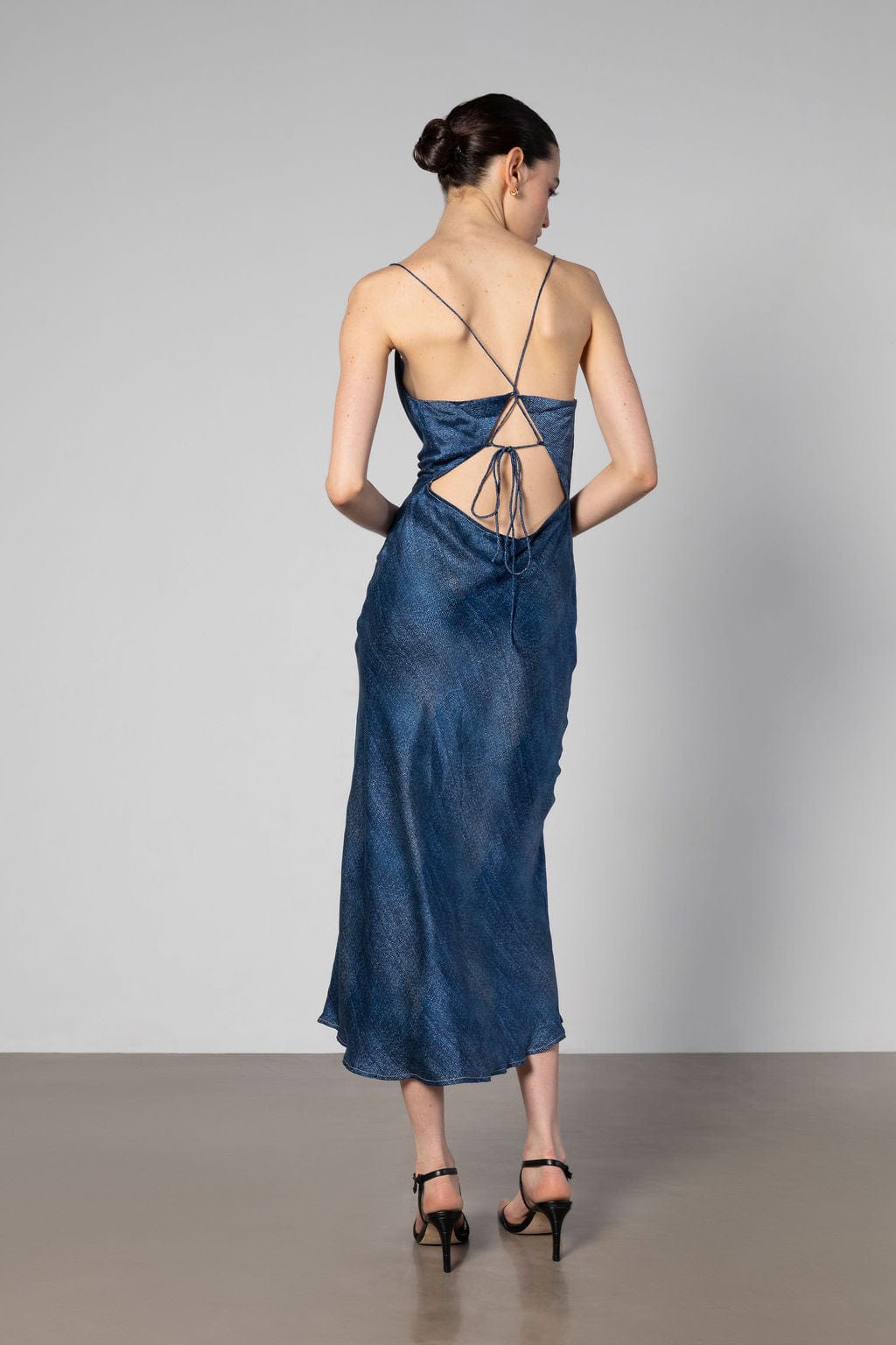 Nova Slip Dress - Printed Sandwashed Silk