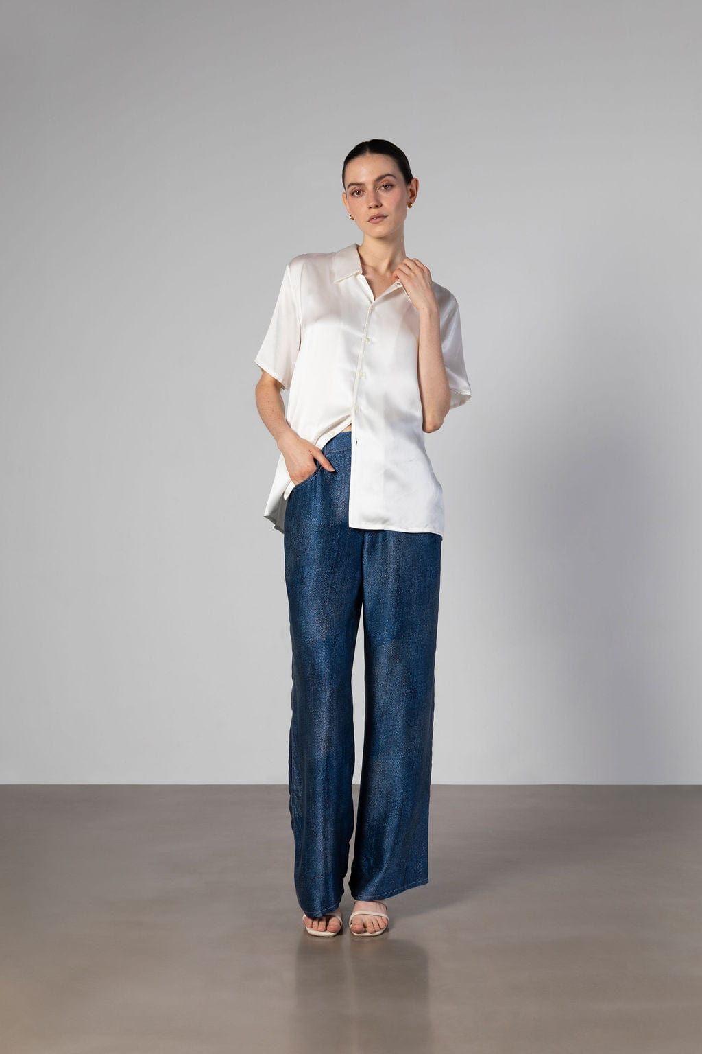 Camden Shirt Short Sleeve - Sandwashed Silk